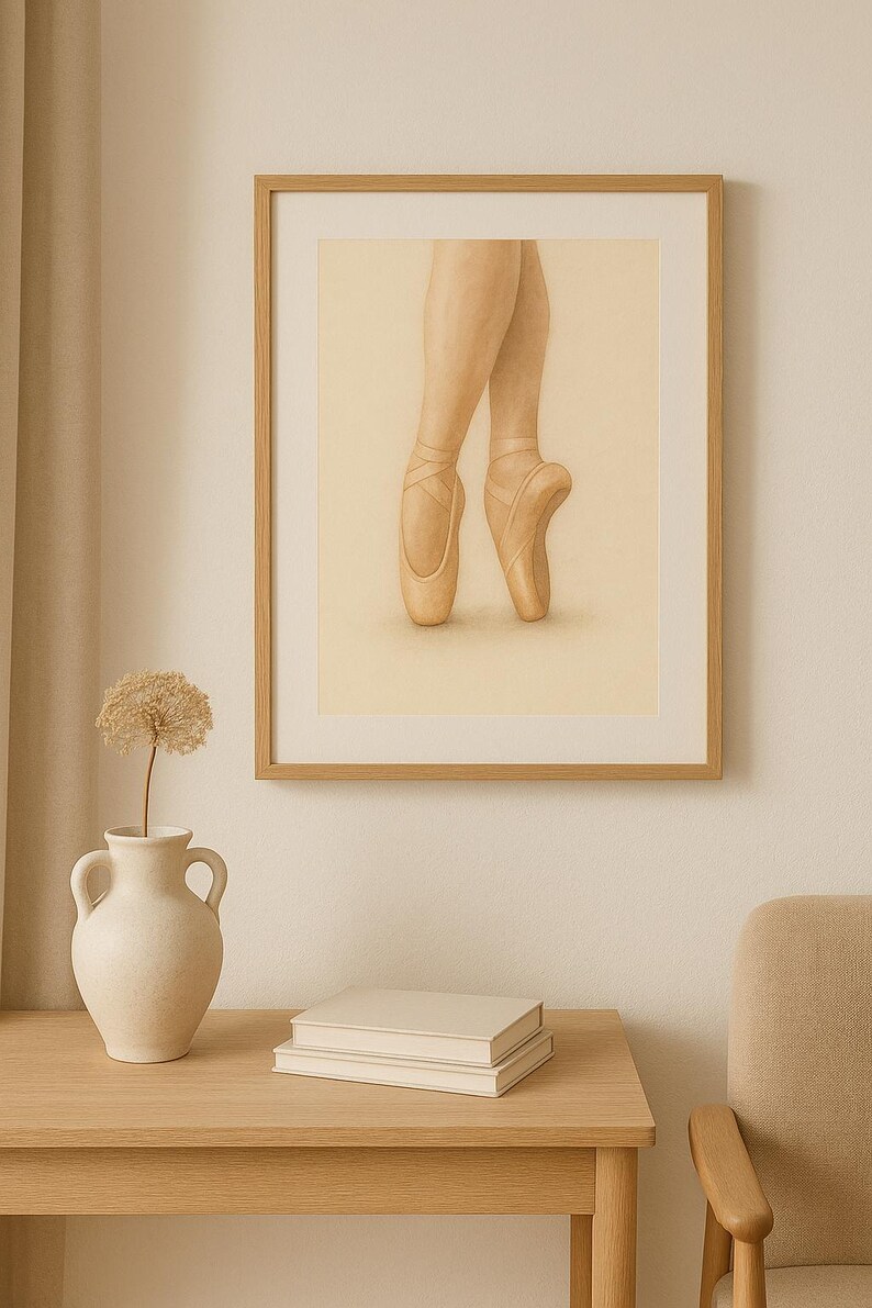 Minimalist Ballerina Print | Petite Ballet | Vertical Wall Art | Girly ...