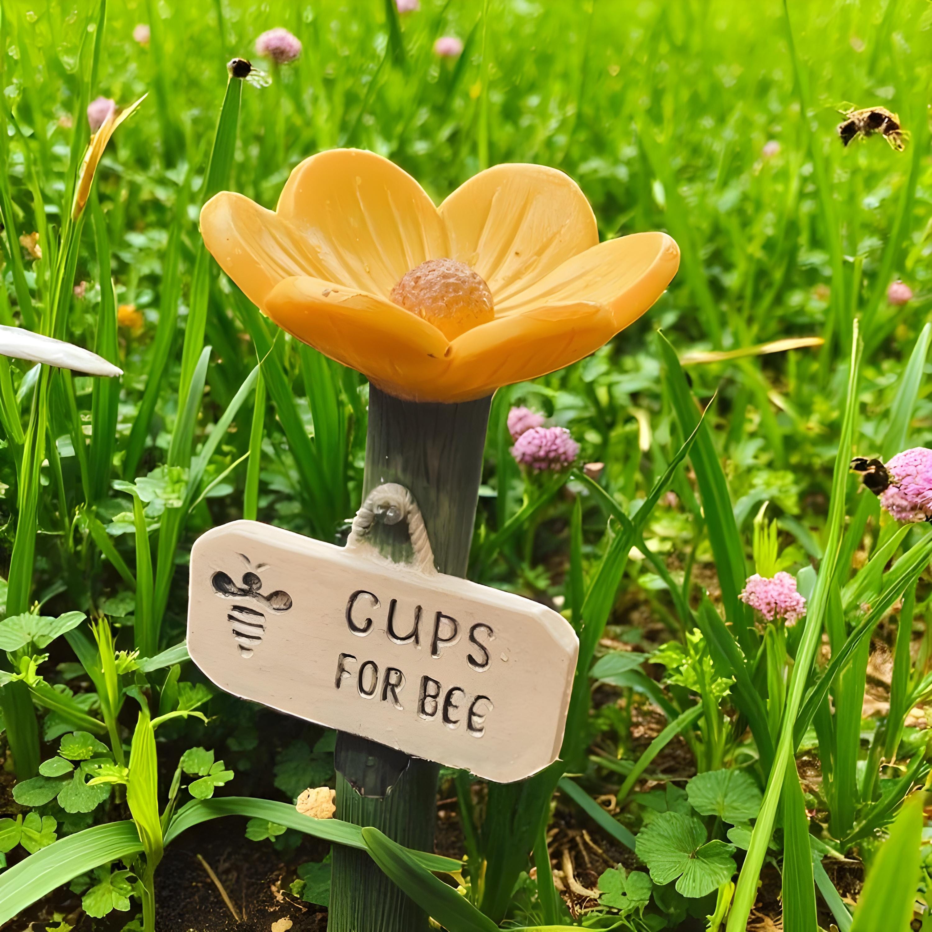 Colorful Resin Butterfly and Bee Water Station – Garden Pollinator ...