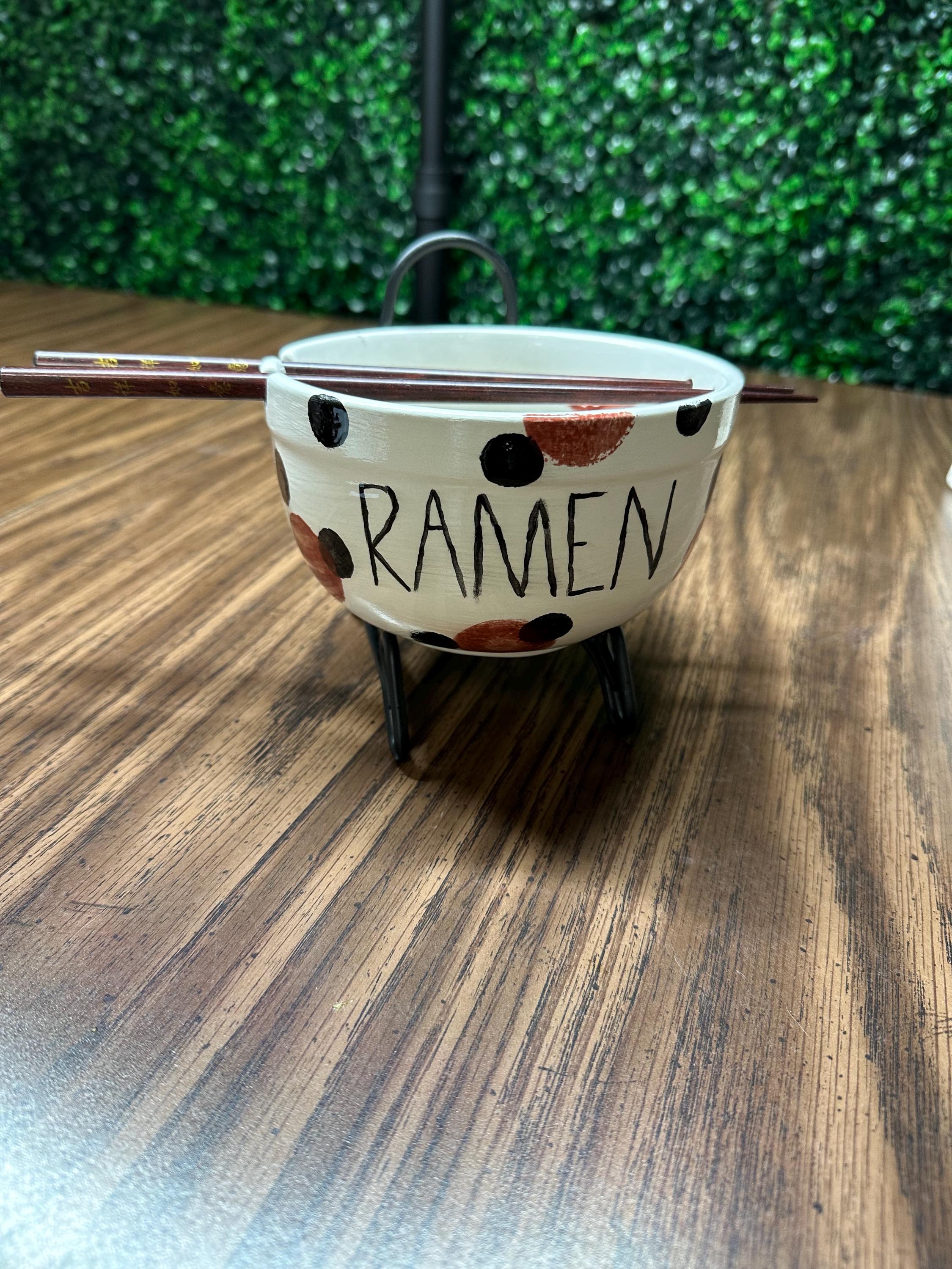 Hand Painted Ramen Bowl - Etsy