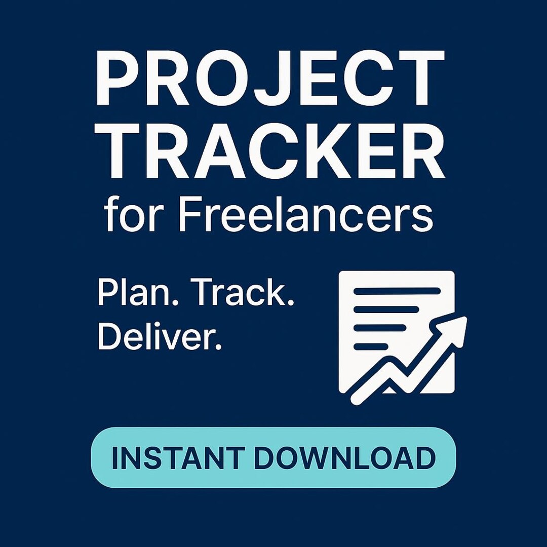 Project Tracker Excel Template for Freelancers & Teams • Task List ...