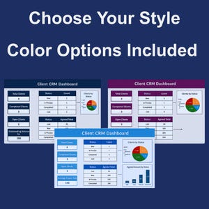Client CRM Excel Template for Freelancers • Track Clients, Payments ...
