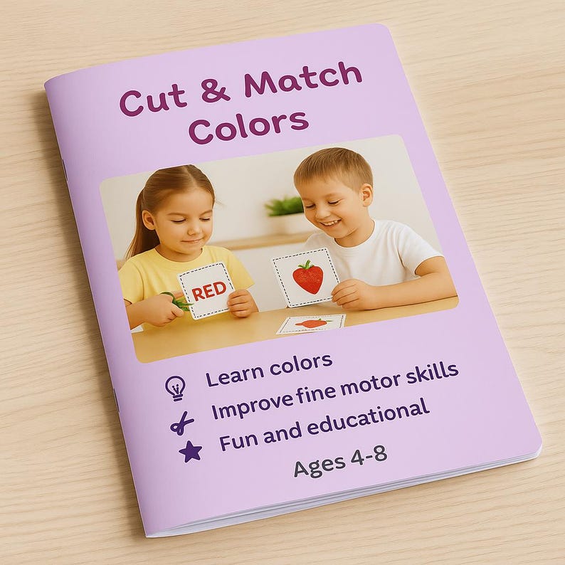 Cut and Match Colors – Printable Matching Game for Kids | Color ...