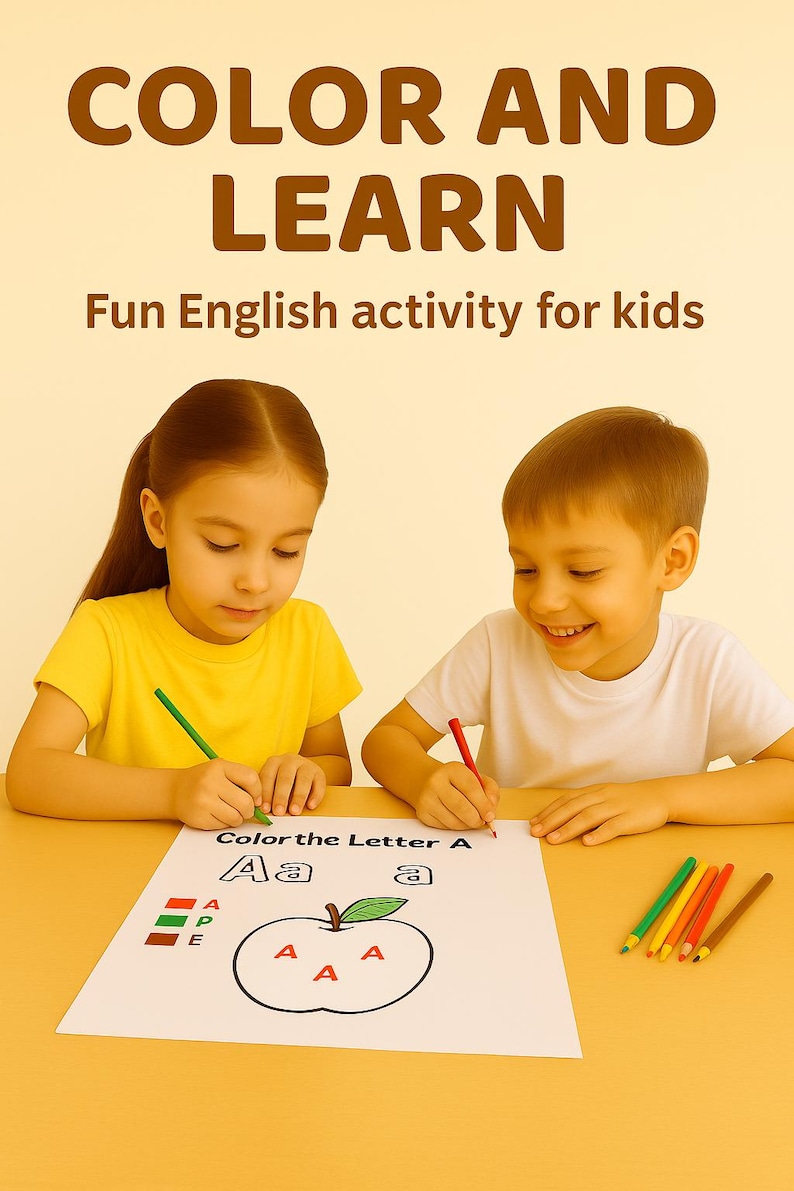 Color the Letter – Fun Alphabet Coloring Book for Kids | 26 Pages ...