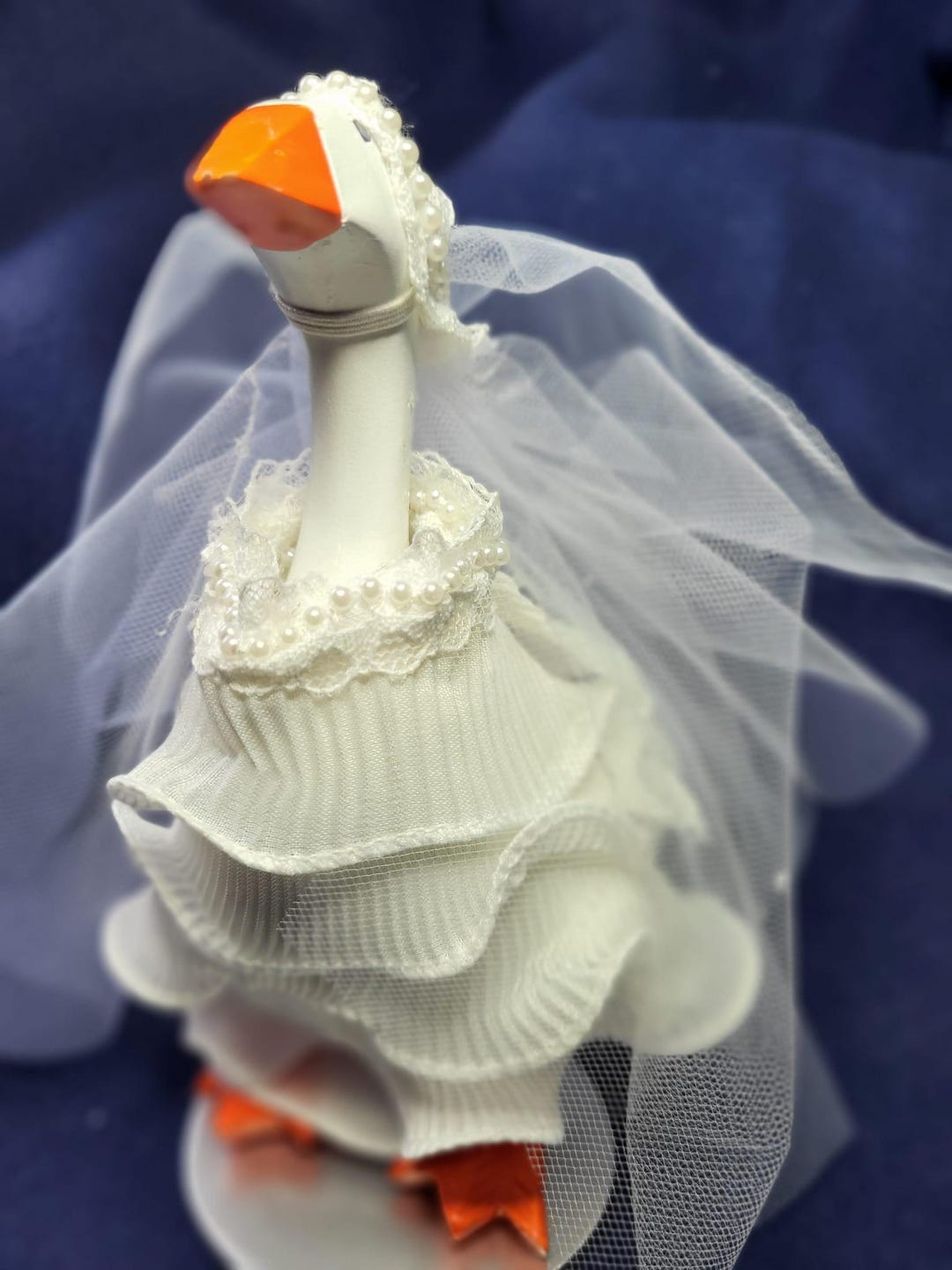 Desk Goose Bridal Gown, Bridal Gown for 7 Inch Desk Goose, Goose Bride ...