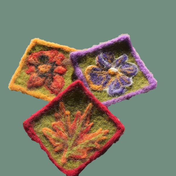 Wool Coasters - Etsy