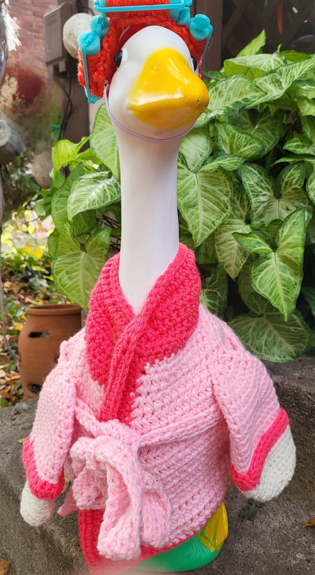 Porch Goose House Coat, Pink Housecoat for Porch Goose, Porch Goose ...
