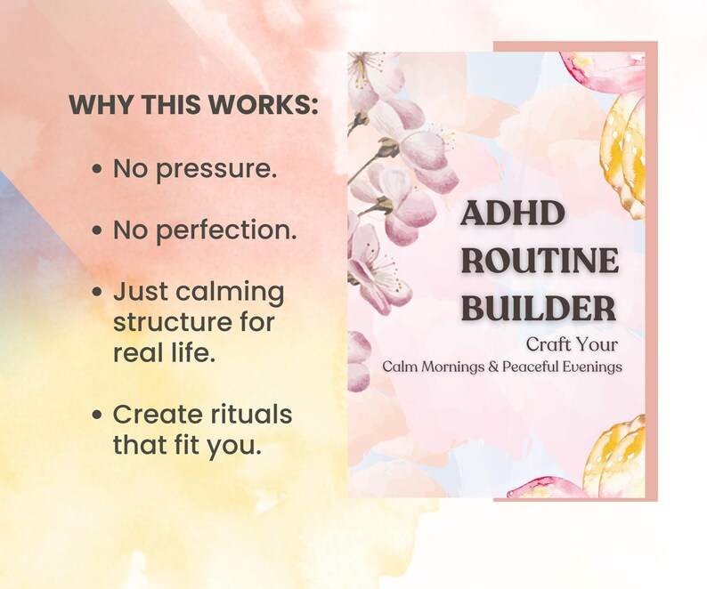 ADHD Routine Builder and Habit Tracker PDF | Morning and Evening Ritual ...