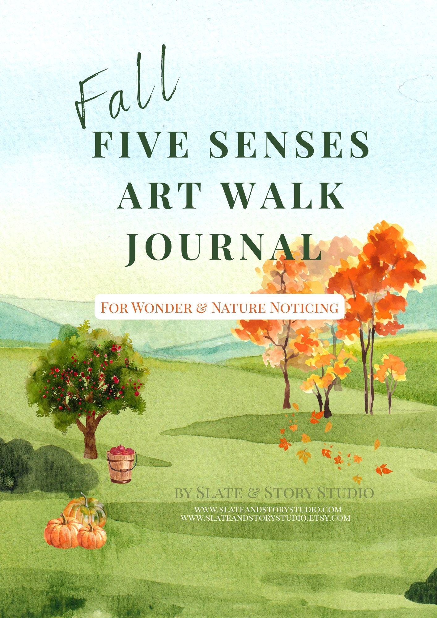 Fall Nature Walk Workbook: Five Senses Activities for Kids (PDF ...