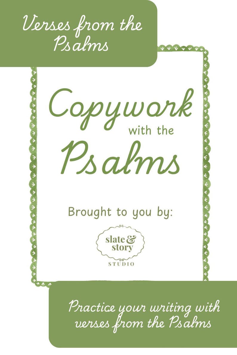 Bible Verse Handwriting Practice for Kids | Screen-free Christian ...