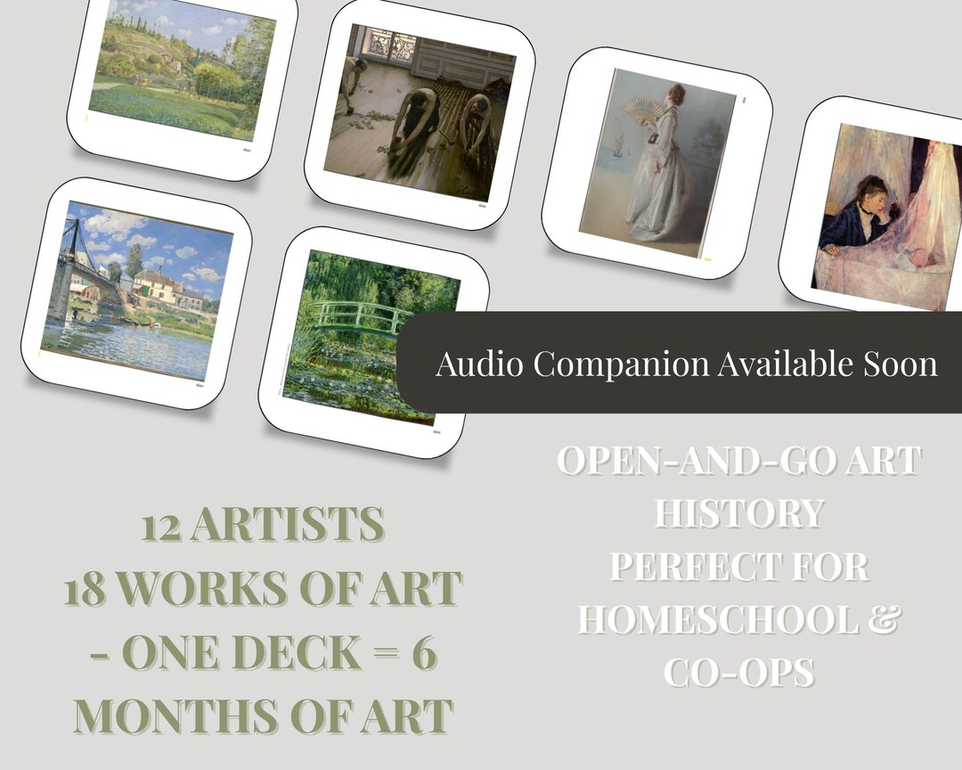 Impressionism Art History Curriculum – Printable Deck + Audio ...