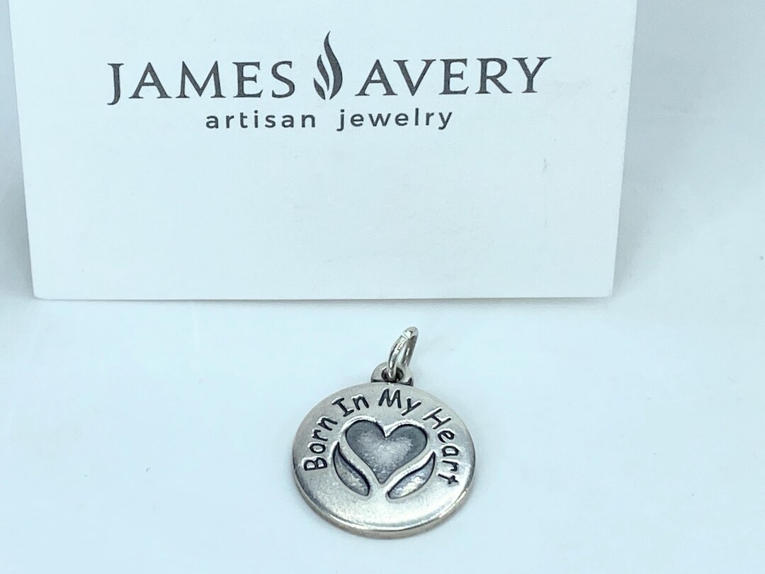 James Avery Sterling Silver "born in My Heart" Adoption Charm 4.5g - Etsy