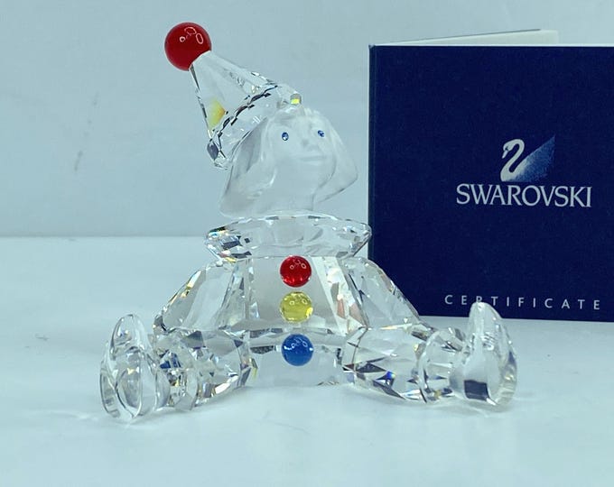 Swarovski Crystal Figurine Puppet Clown in Generic Box Mint COA Mirror ...