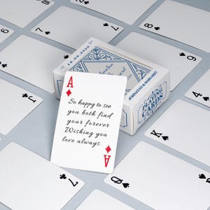Custom Wedding Guest Book Playing Cards: Personalized Keepsake - Etsy