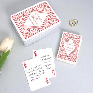 Custom Wedding Guest Book Playing Cards: Personalized Keepsake - Etsy