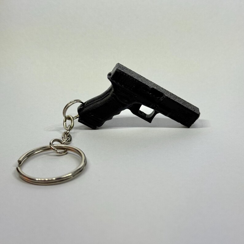 Mini Gun Keychain – 3D Printed Toy Pistol Charm – Tactical Style ...