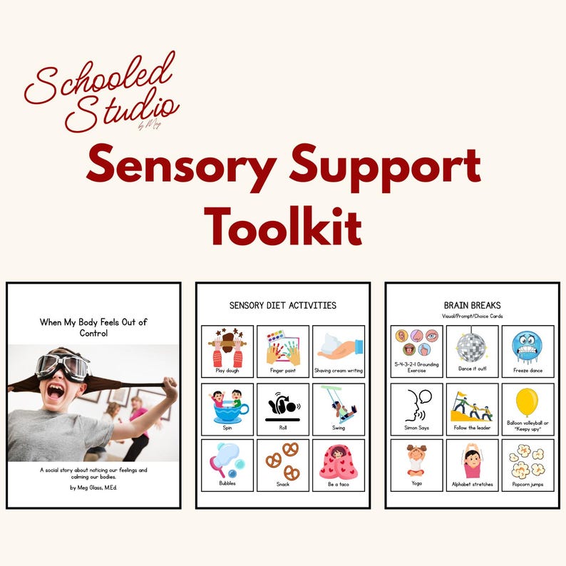 Sensory Support Toolkit for Kids | Social Story + Brain Breaks + Heavy ...