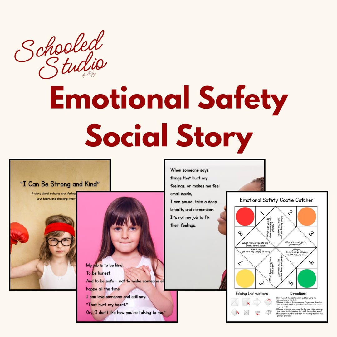 I Can Be Strong and Kind – Social Story + Activities for Emotional ...