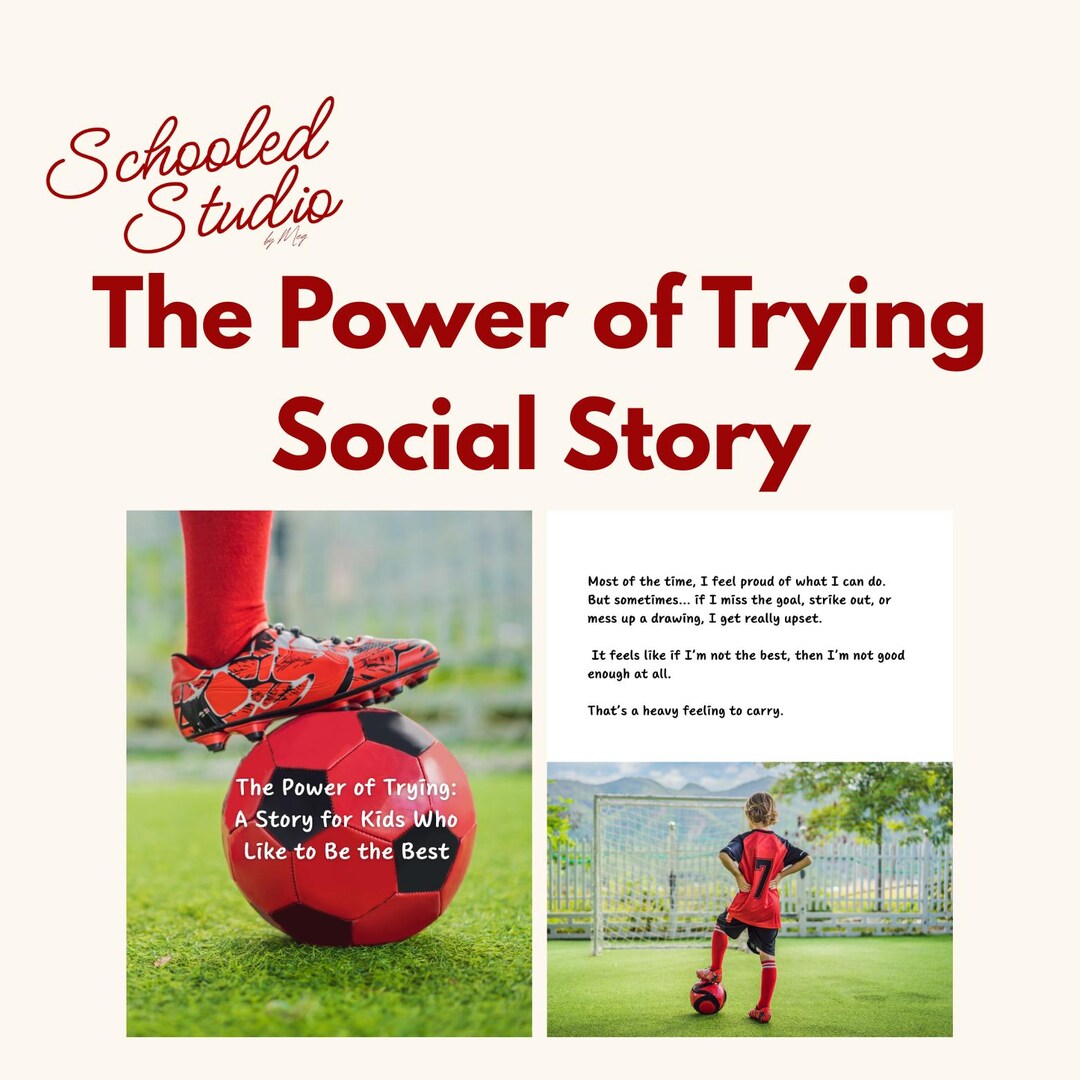 The Power of Trying | Social Story for Perfectionist Kids | Growth ...