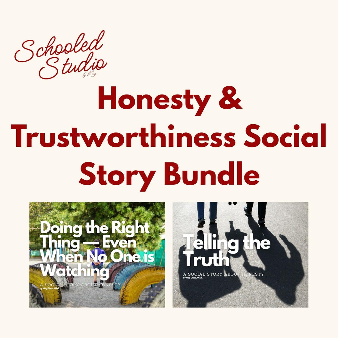 Honesty & Trustworthiness Social Story Bundle for Kids | Printable ...
