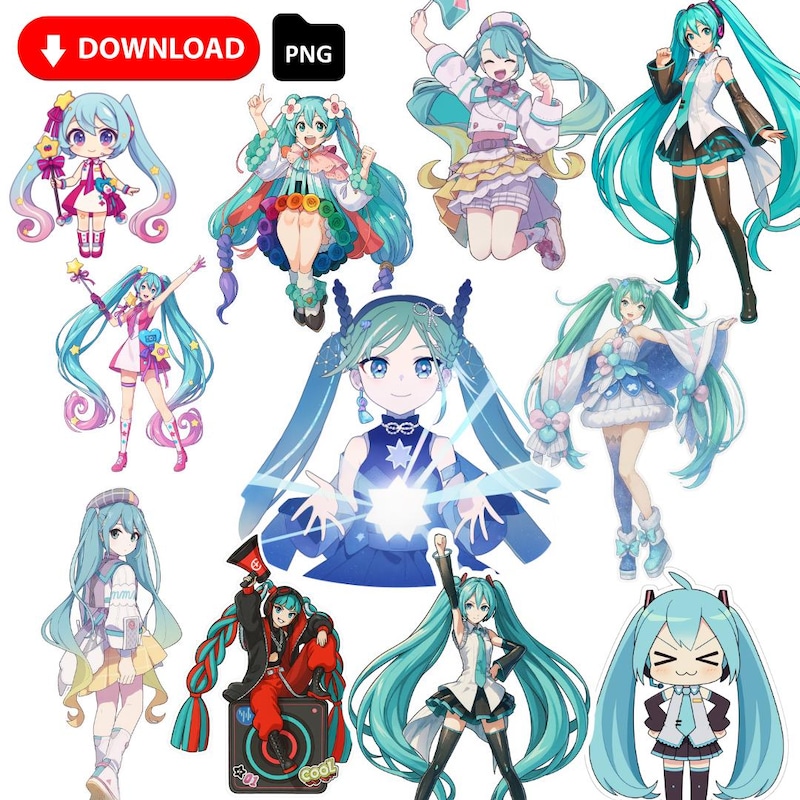 Anime Cosplay Miku - Etsy