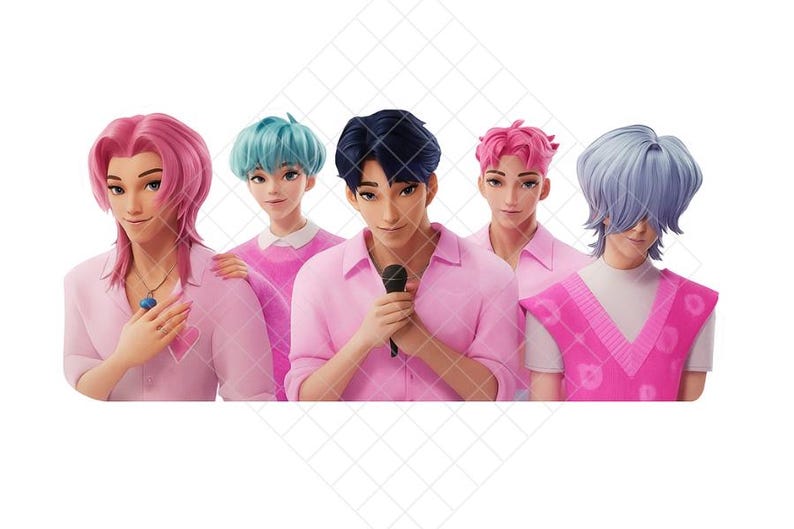 K-pop Demon Hunters Inspired Digital Stickers Pack - 27 Pieces, Instant ...