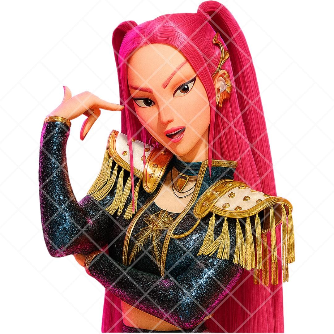 K-pop Demon Hunters Stickers – Huntrix Edition 60 PNG Bundle (digital ...