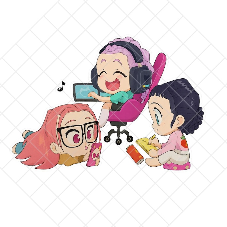 K-pop Demon Hunters Chibi Stickers - 50 Pngs (digital Download) - Etsy