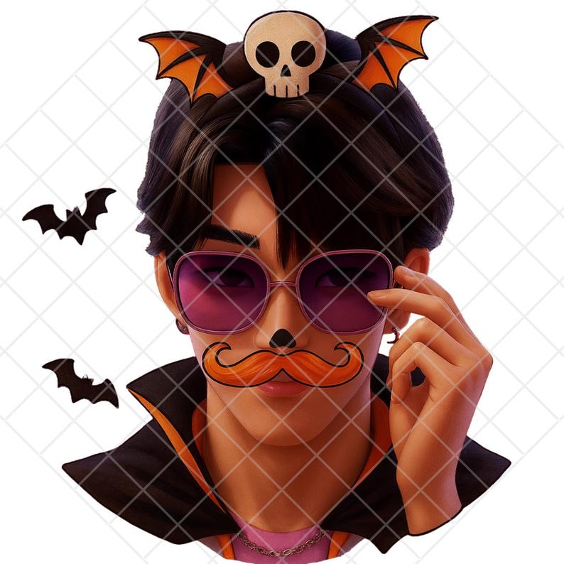 K-pop Demon Hunters Halloween Stickers: 100+ PNG Bundle (digital ...