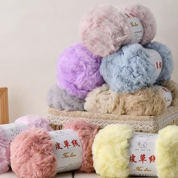 Fluffy Faux Yarn - Etsy UK
