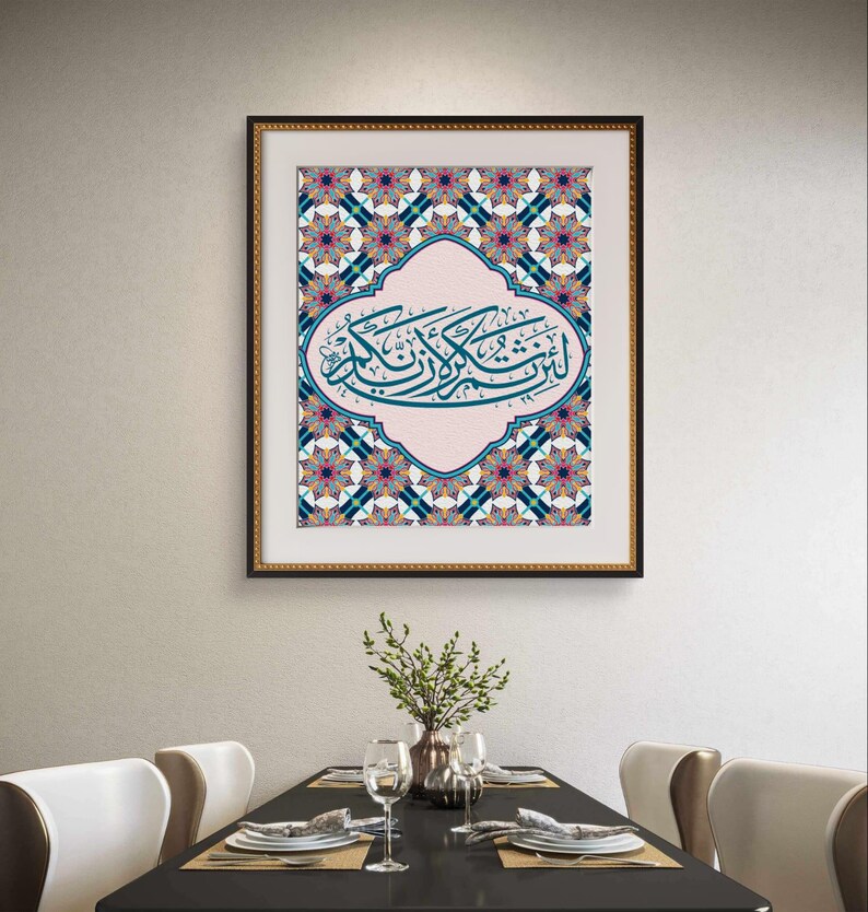 Surah Wall Art.religious Artwork.quran Verse Wall Art.modern Islamic ...