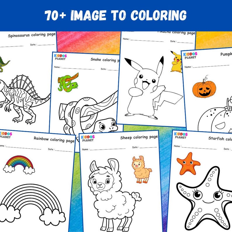 200 Printable Coloring Pages for Kids, Toddlers, Preschoolers, Coloring ...