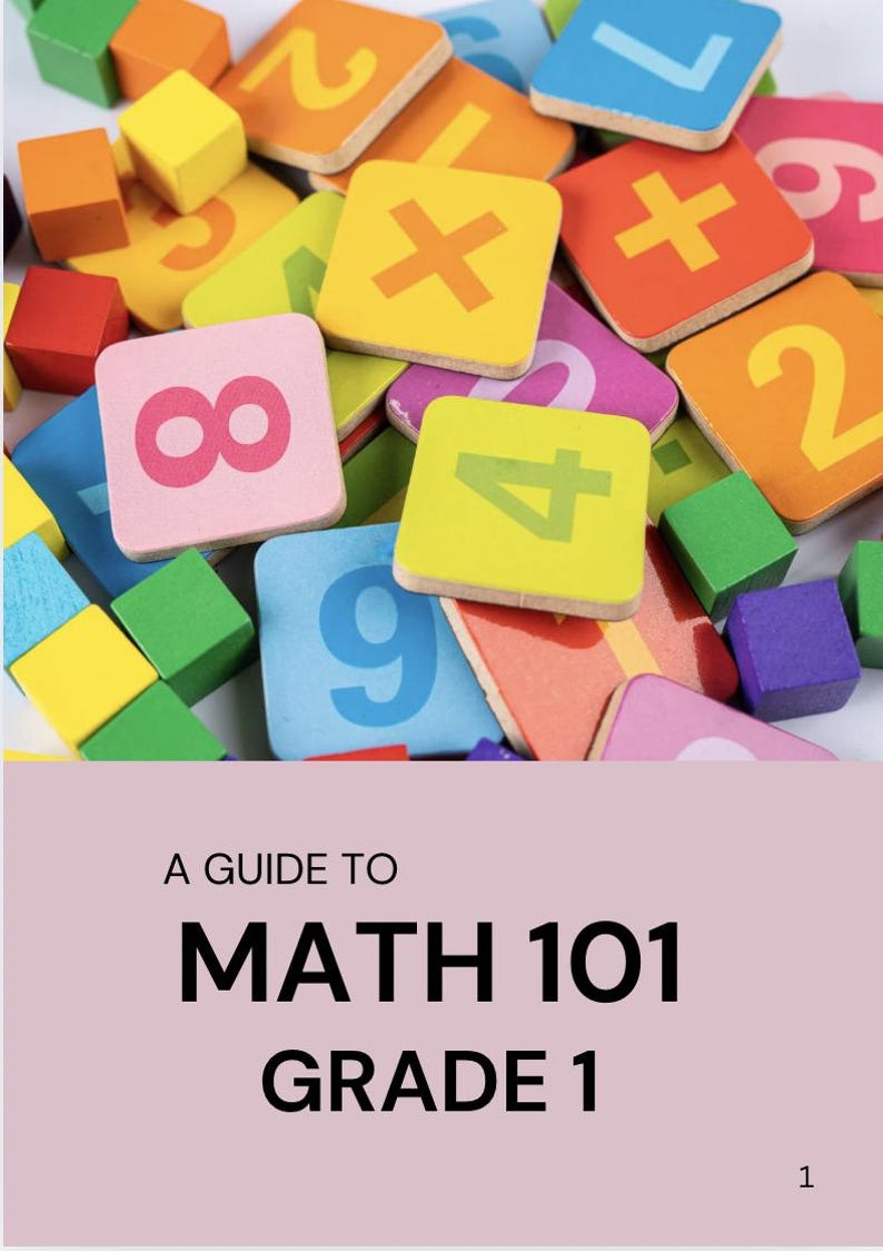 Math Guide 101, Books for Grade 1 Student Math, Guide for Math Grade 1 ...
