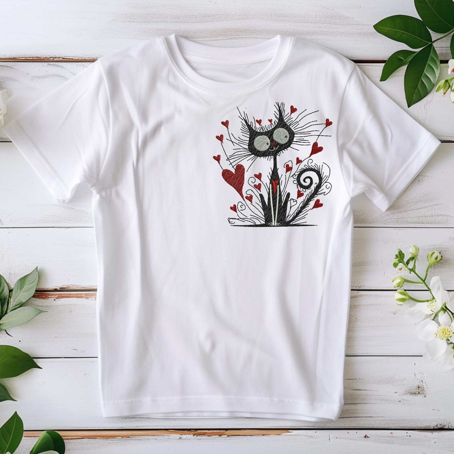 Crazy Cat Embroidery Design | Funny Cat Stitch File | Love Cat Machine ...