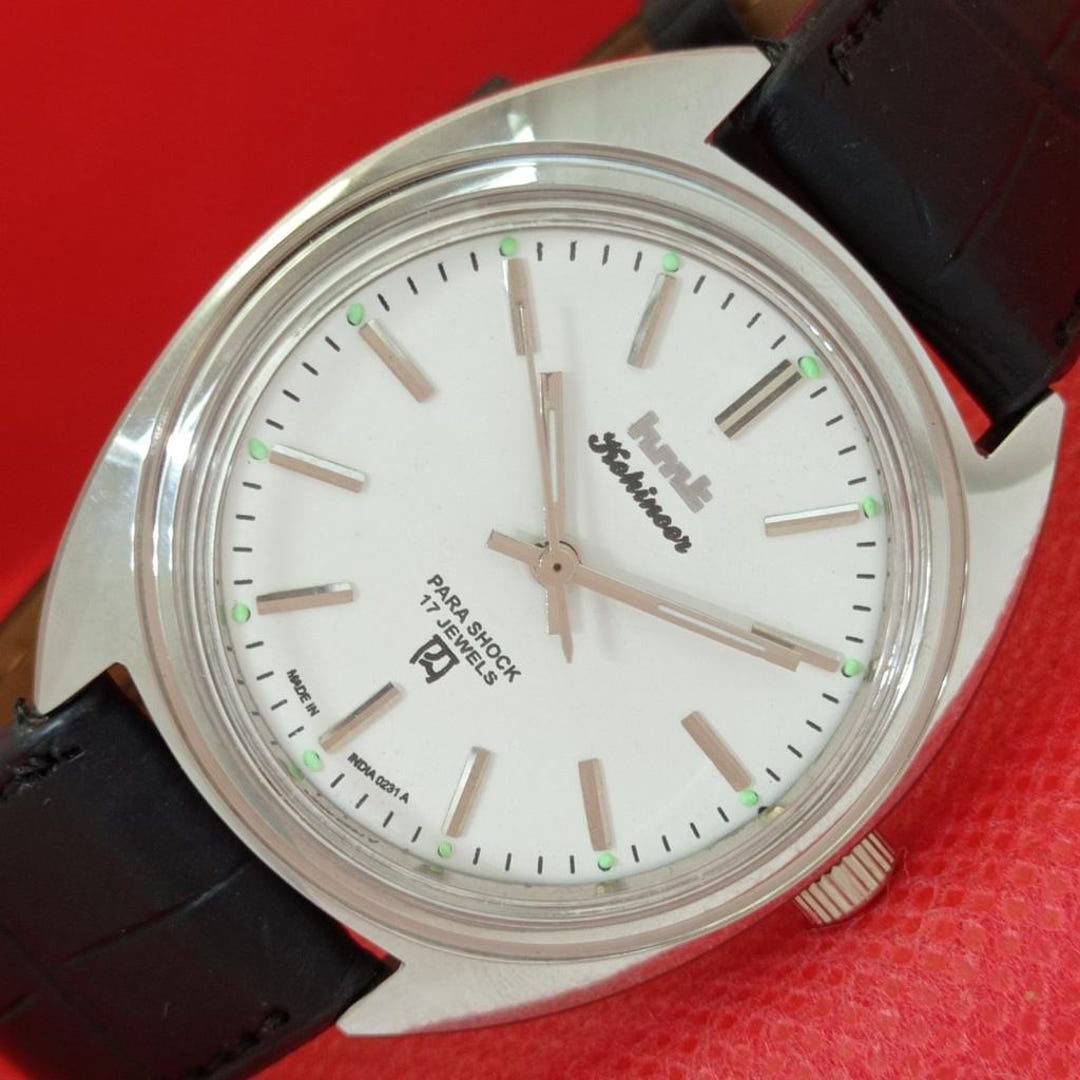 Vintage Hmt Kohinoor Hand-winding Indian Mens White Color Dial Wrist ...