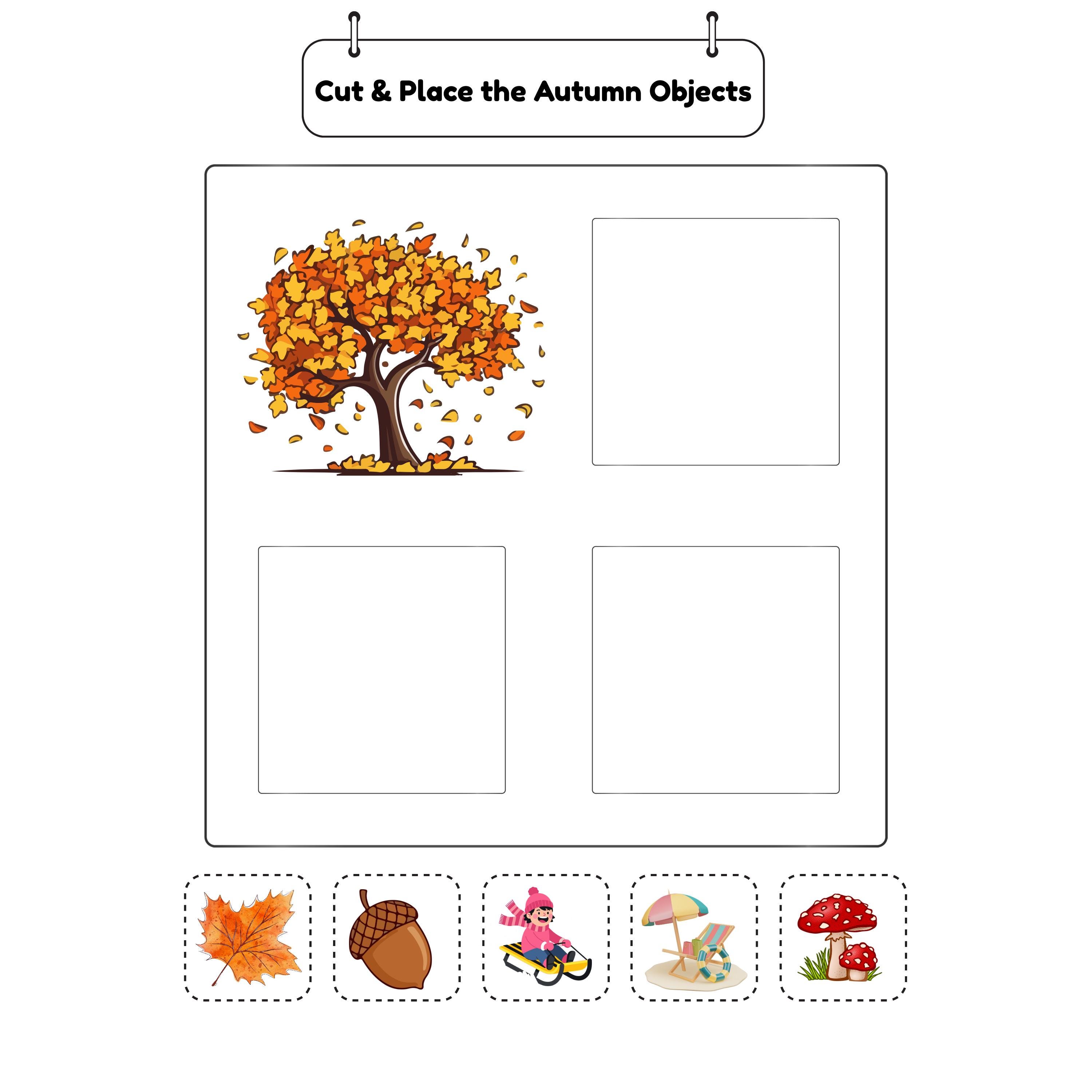 4 Seasons Learning Activity Pack – Cut & Match Weather Chart (printable ...