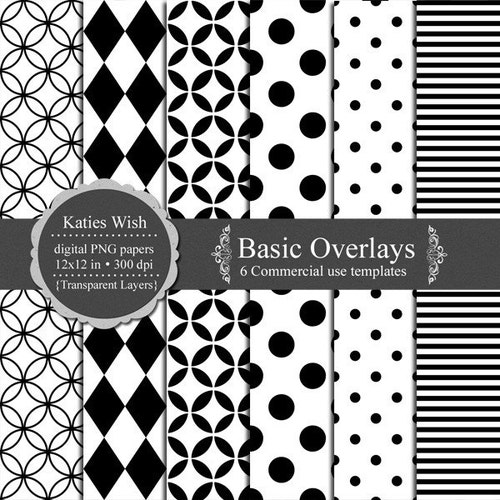 12 Digital Doodle Patterns Transparent Overlays 12 | Etsy