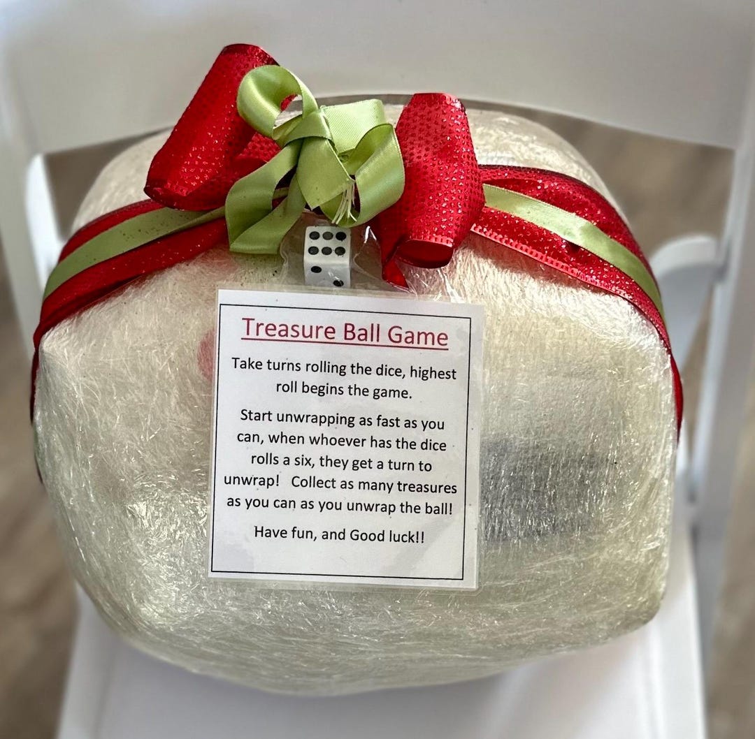 Large Saran Wrap Ball- 5 Bucks Wood Token Grand Prize for Winner to ...
