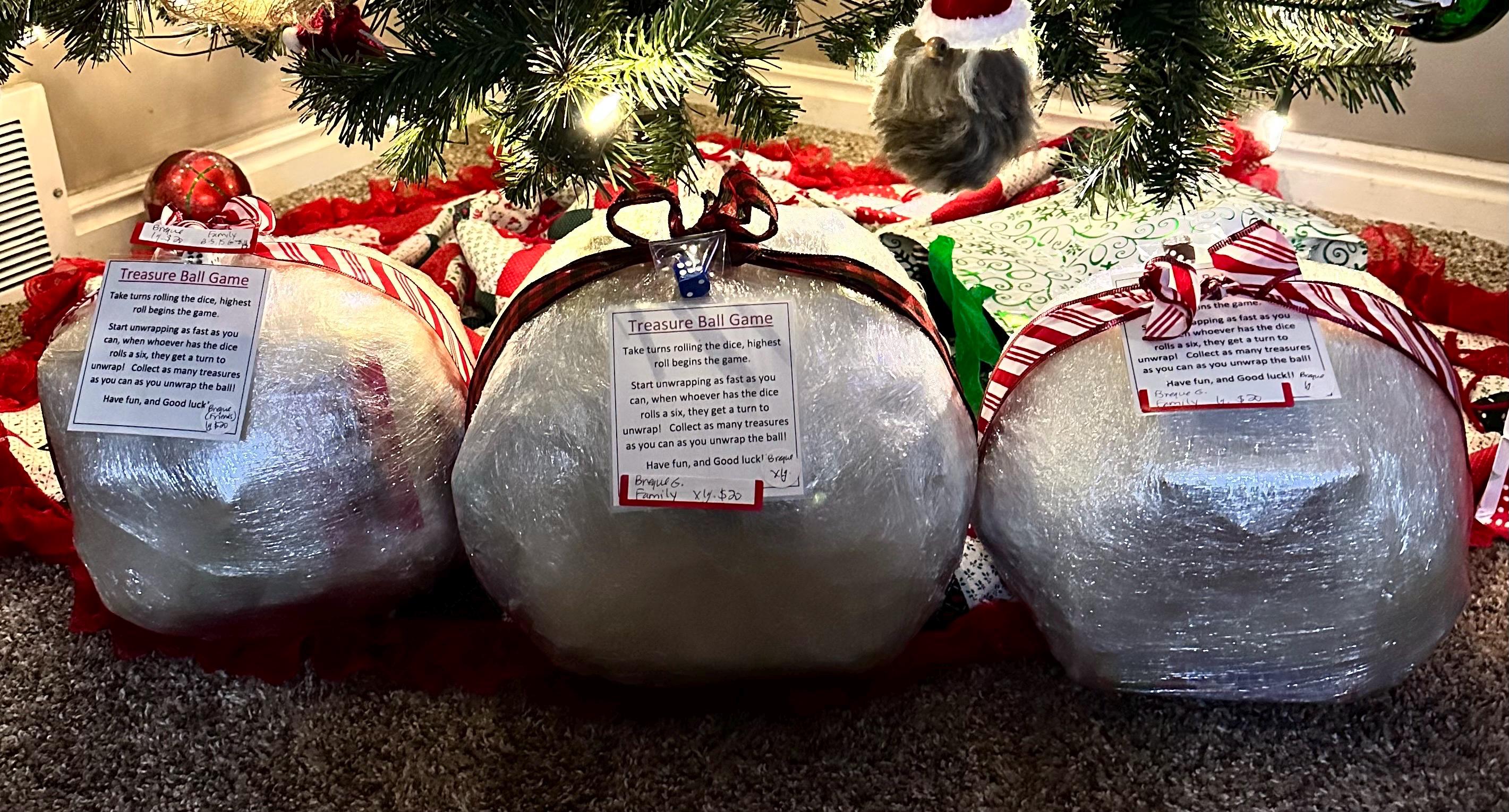 Large Saran Wrap Ball- 10 Bucks Wood Token for Winner as Grand Prize to ...