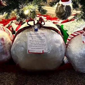 Large Saran Wrap Treasure Ball Game- Comes With a Candy Jackpot Center ...
