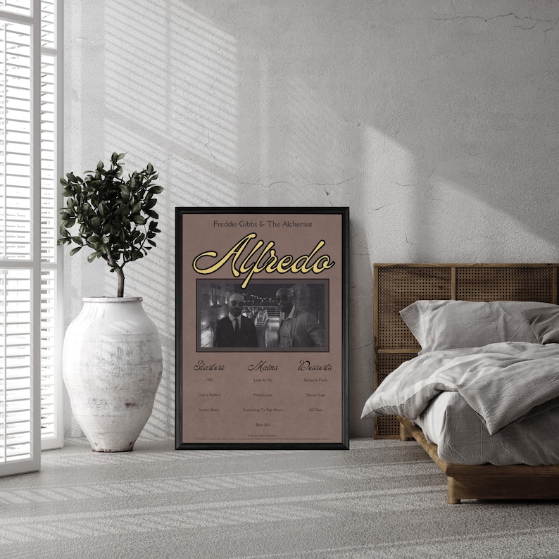 Freddie Gibbs & the Alchemist - Alfredo Restaurant Menu Album Poster - Etsy