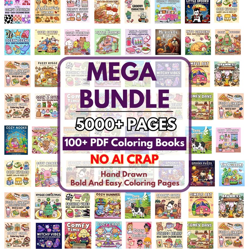 Adult Coloring Book - Etsy