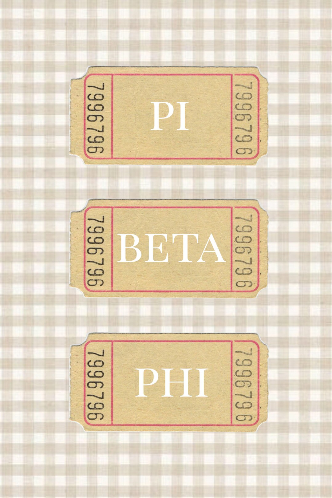 Golden Ticket - Pi Beta Phi Digital Download - Etsy