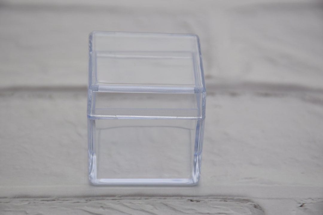 6pcs Square Clear Plastic Box,transparent Plastic Box,container Box ...