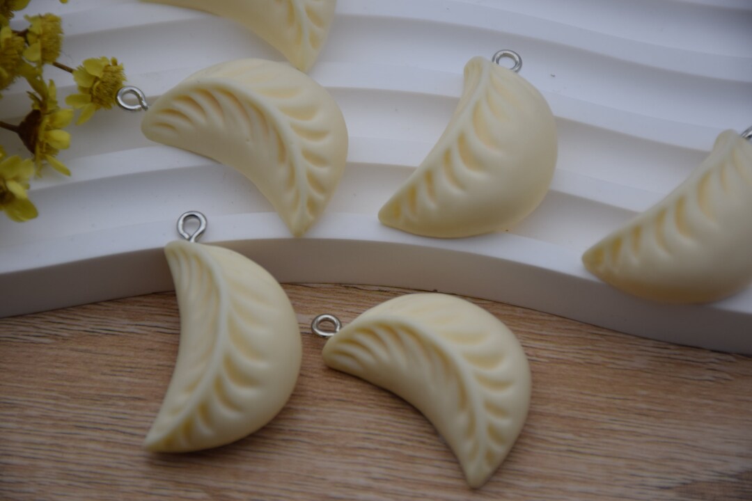10 Resin Adorable Dumpling Charms Earring Necklace Bracelet Bead ...