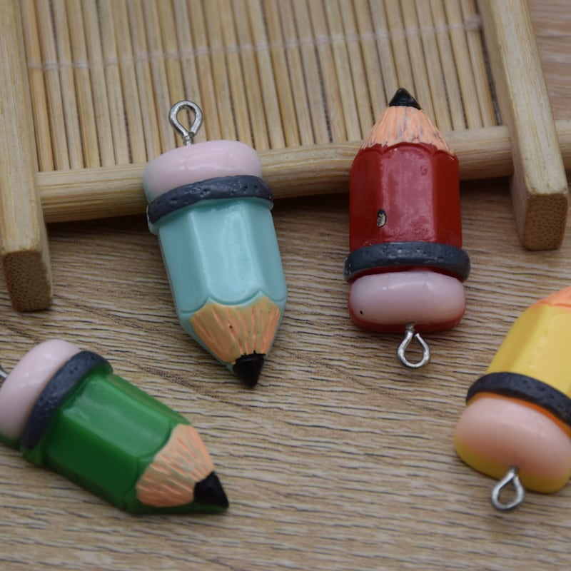 Pencil Charm - Etsy