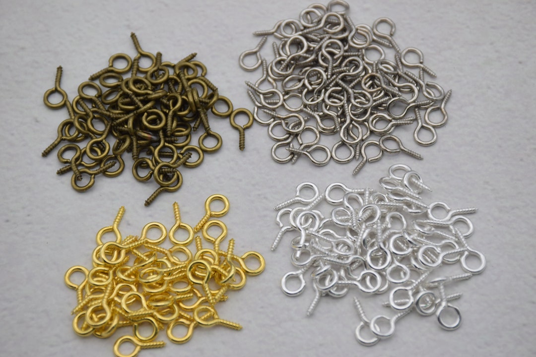 200 Eye Hook Screw,screw Eye Bails,eye Loop Screws,eye Pins,connector ...
