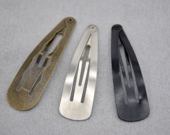 20 Metal Snap Hair Clip,snap Barrettes,hair Bow Flower Clip,baby Hair ...