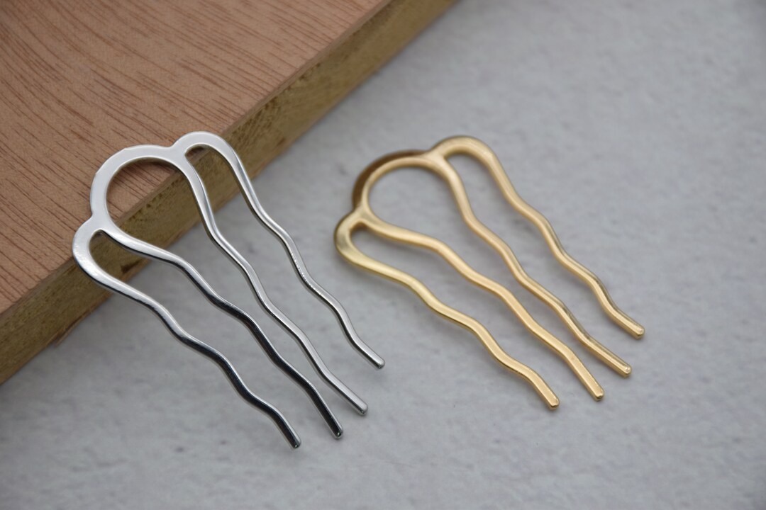 10 Metal Hair Combs,wire Combs,wedding Bridal Combs,hair Accessory,head ...