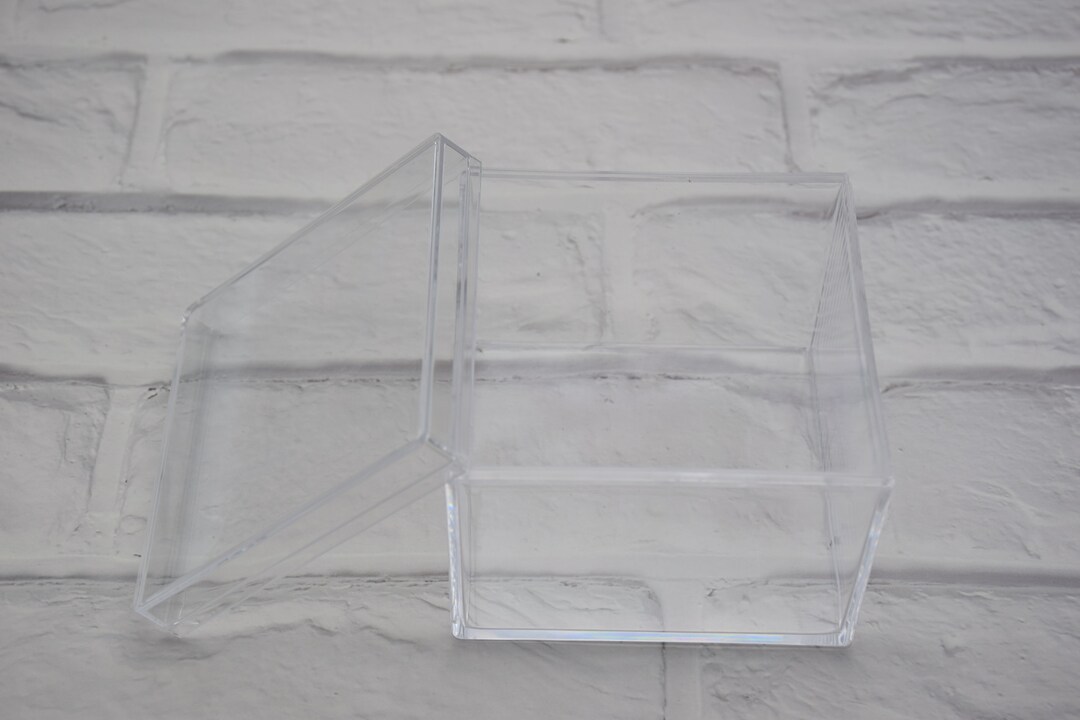 1pcs Square Clear Plastic Box,transparent Box,container Box,lid Box ...