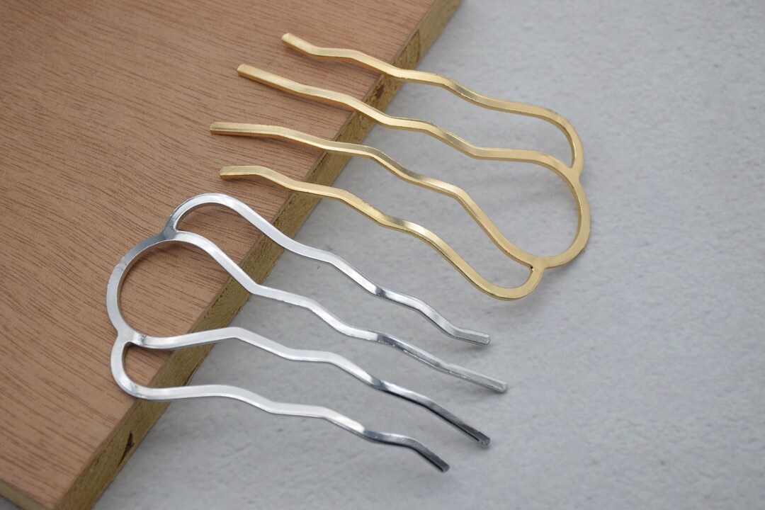 10 Metal Hair Combs,wire Combs,wedding Bridal Combs,hair Accessory,head ...